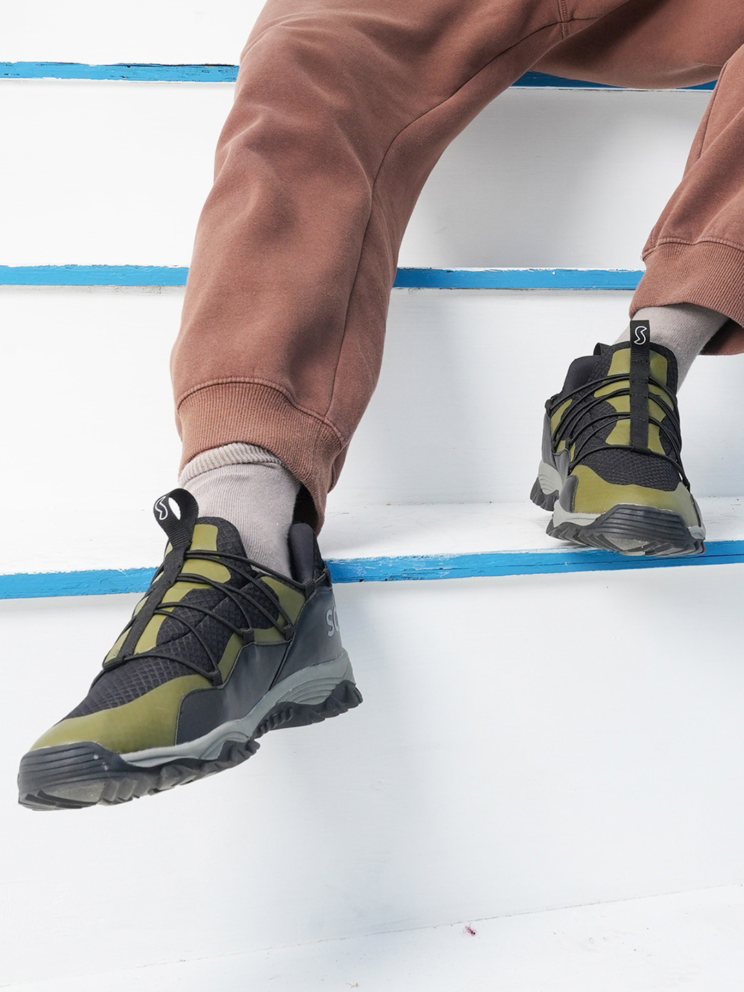 Buy Solethreads Men Woven Design PU Sneakers - Casual Shoes for Men ...