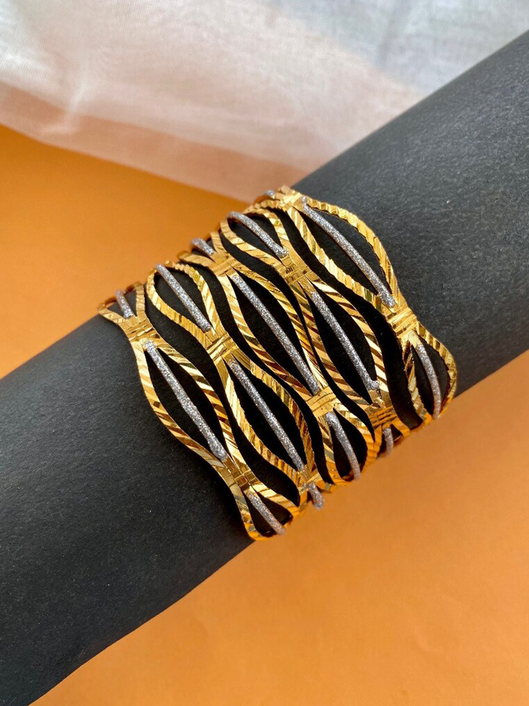 Buy ATIBELLE Set Of 5 Gold Plated Bangle - Bangle for Women 28970668 ...