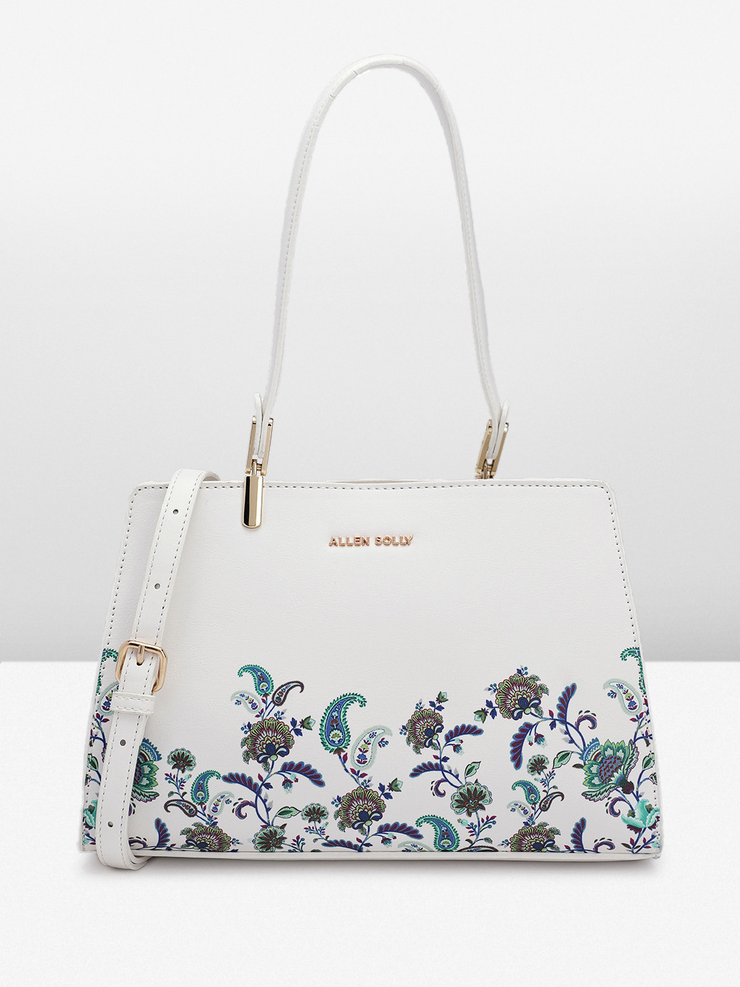 Buy Allen Solly Ethnic Motifs Printed Structured Handheld Bag ...