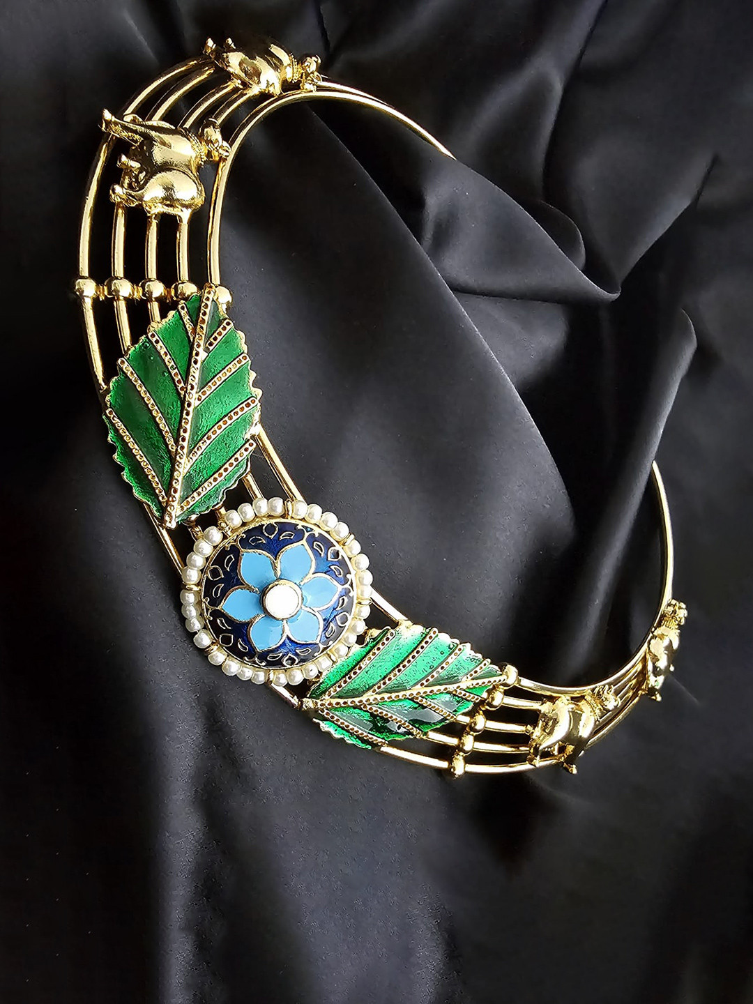 Buy Binnis Wardrobe Gold Plated Anti Tarnish Antique Choker Necklace ...