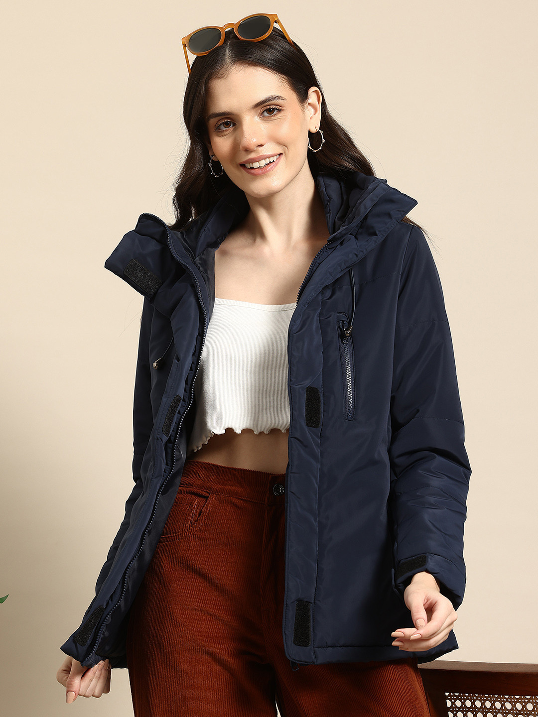 Buy Mast & Harbour Hooded Padded Jacket - Jackets for Women 28983608 ...