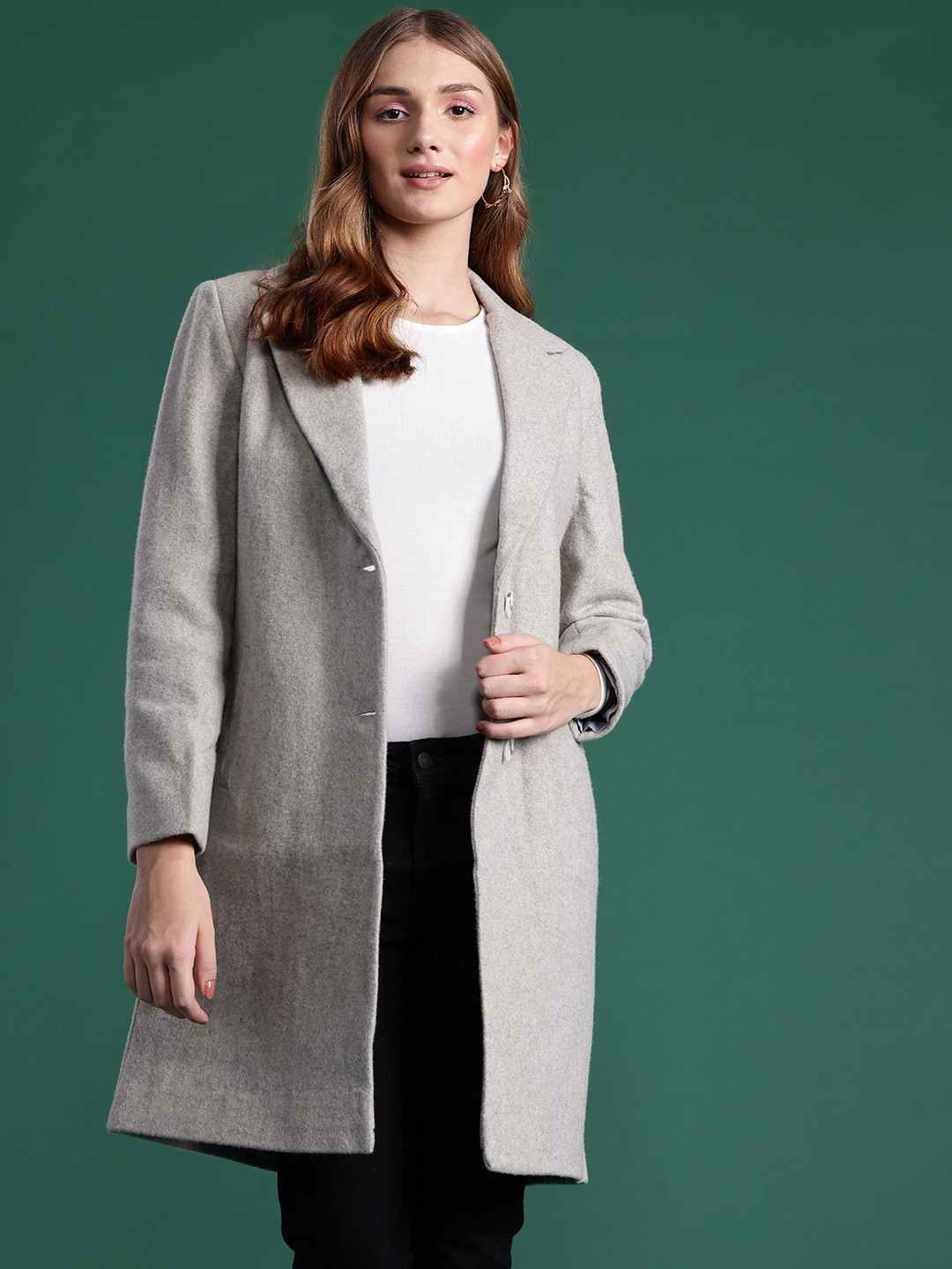 Buy DressBerry Double Breasted Longline Overcoat - Coats for Women ...