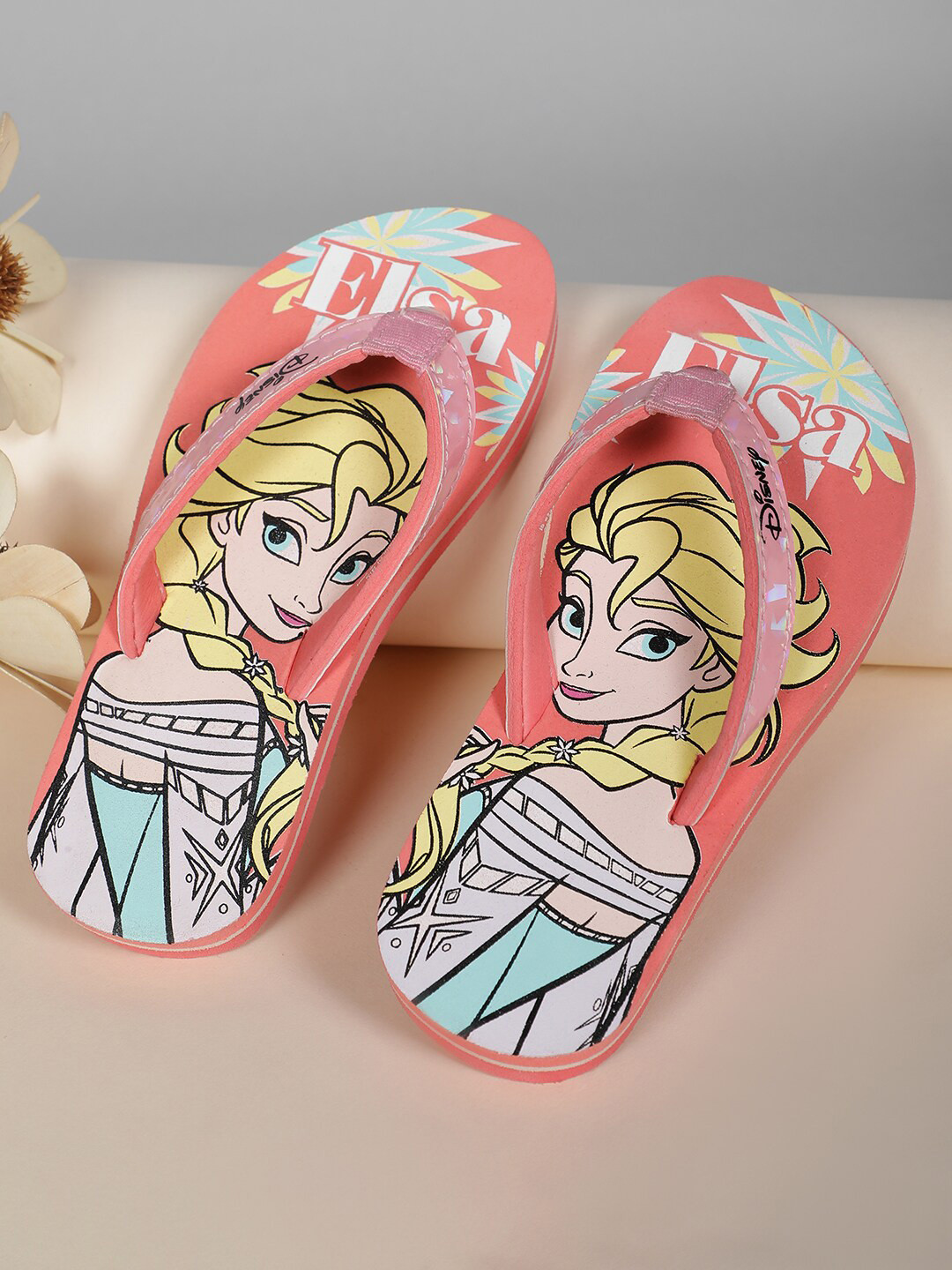 Buy Kids Ville Girls Frozen Printed Slip On Thong Flip Flops - Flip ...