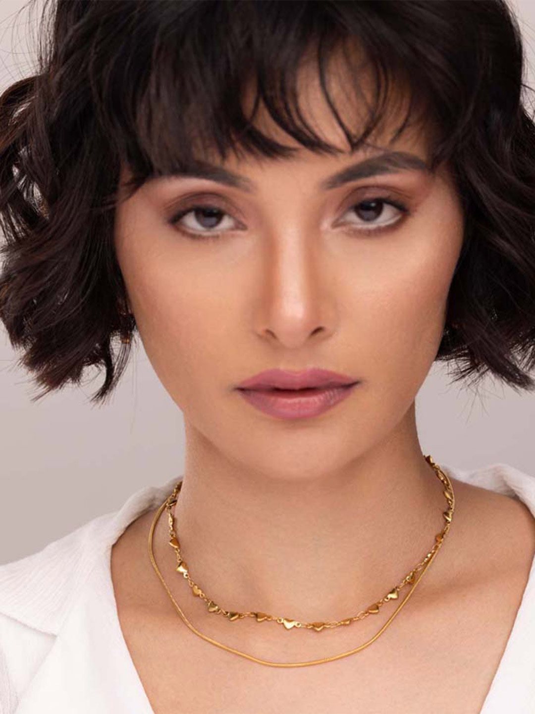 Buy PALMONAS Gold Plated Layered Necklace - Necklace And Chains for ...