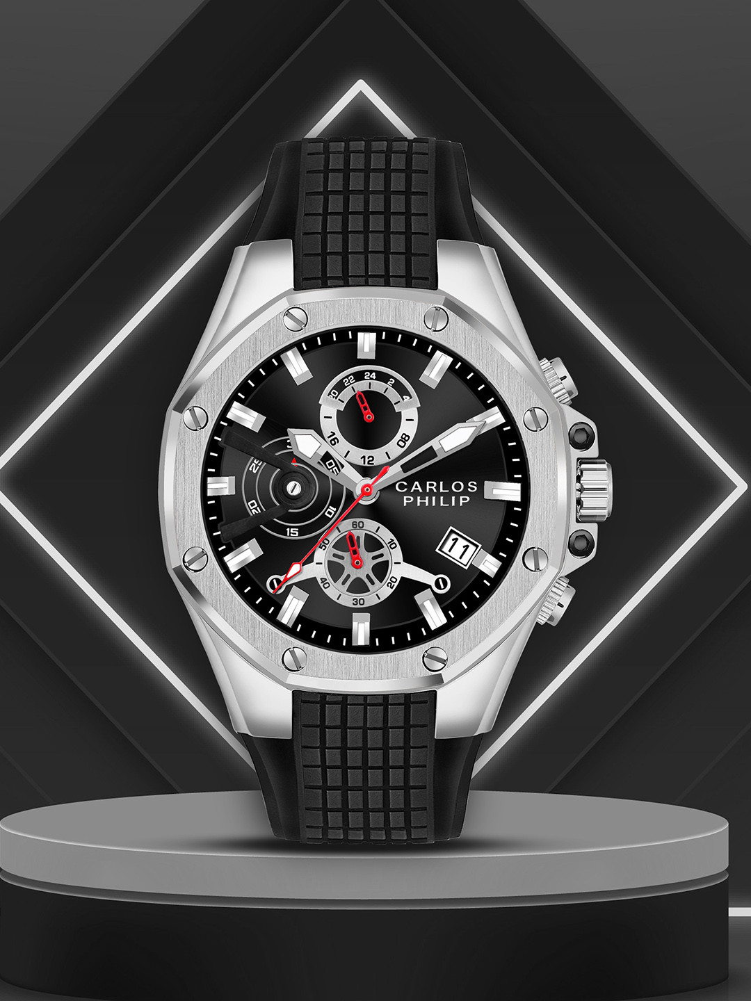 Buy CARLOS PHILIP Men Bracelet Style Straps Analogue Watch Navigator ...