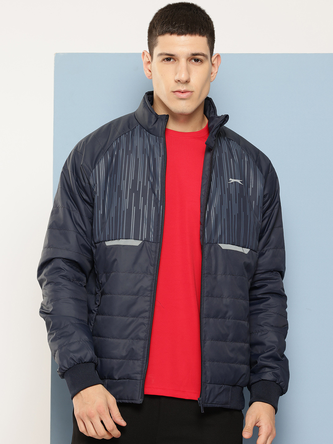 Buy Slazenger Mock Collar Padded Jacket - Jackets for Men 29010834 | Myntra