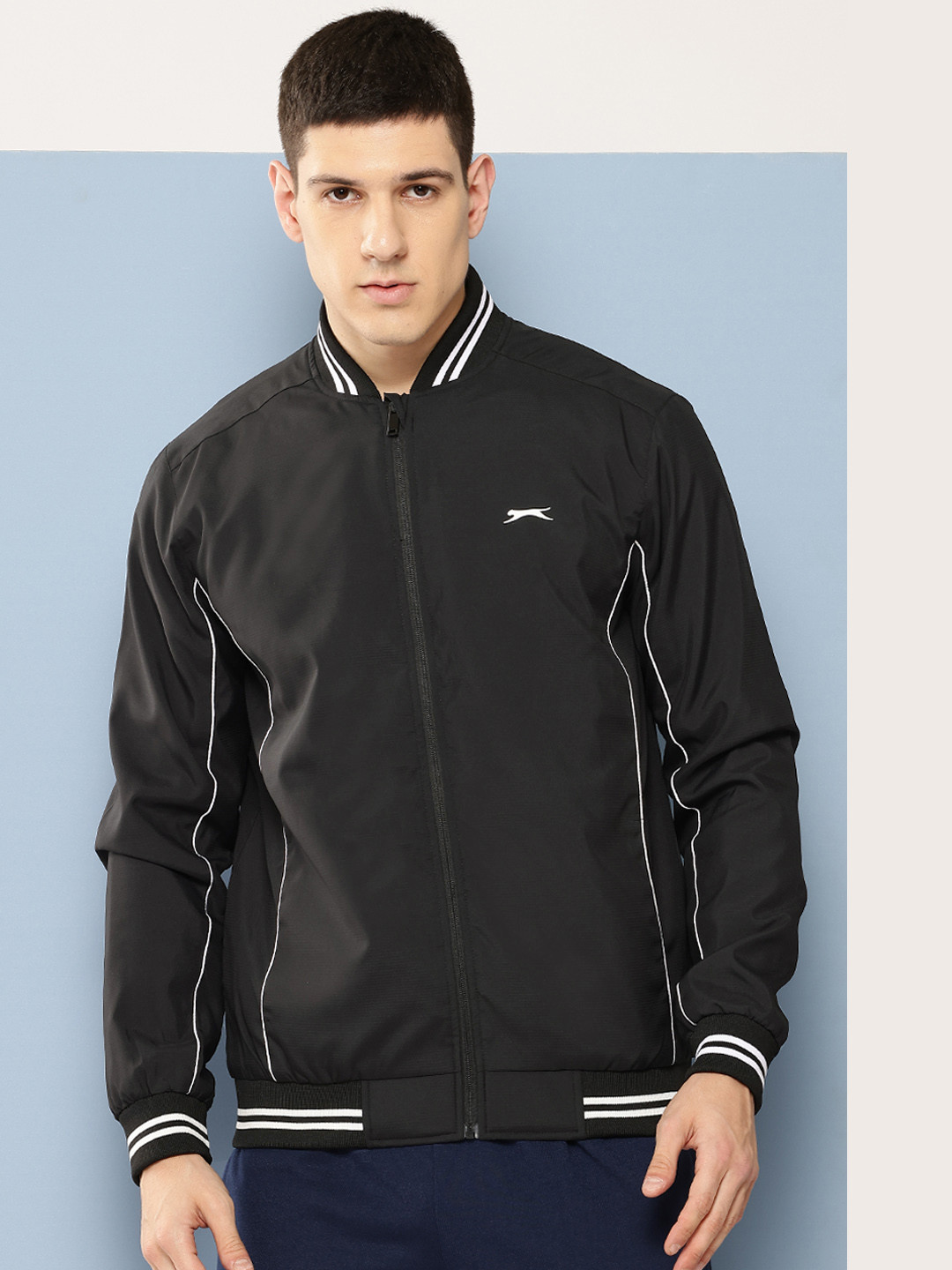 Buy Slazenger Contrast Tipped Bomber Jacket - Jackets for Men 29010886 ...