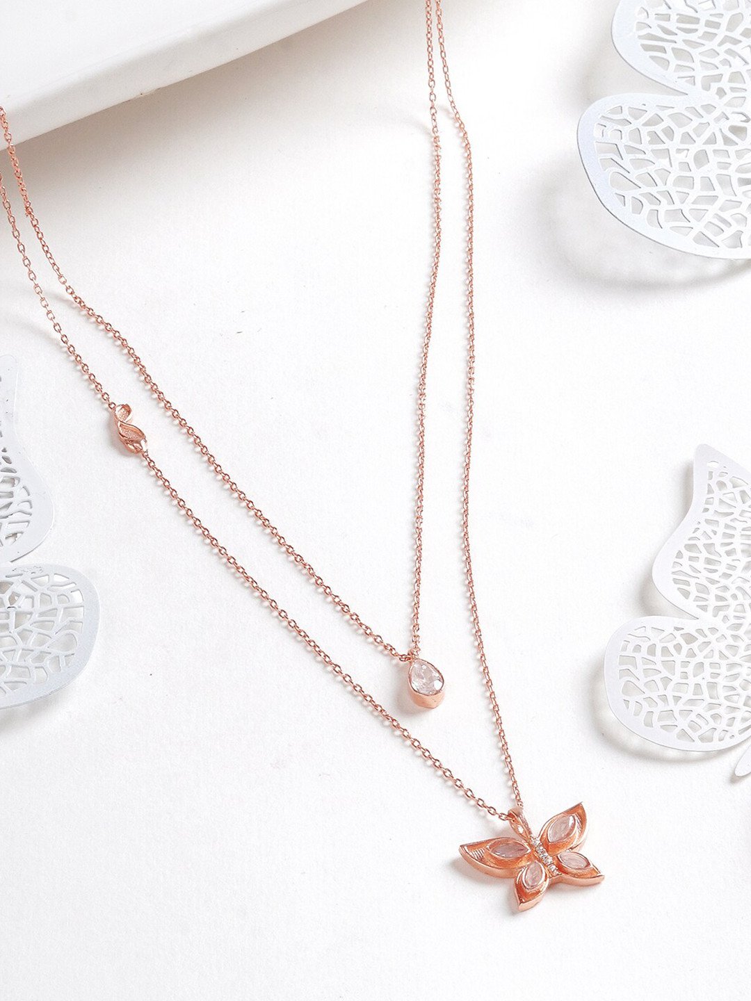 Buy JOKER & WITCH Rose Gold Plated Chain With Pendant Chain - Necklace ...