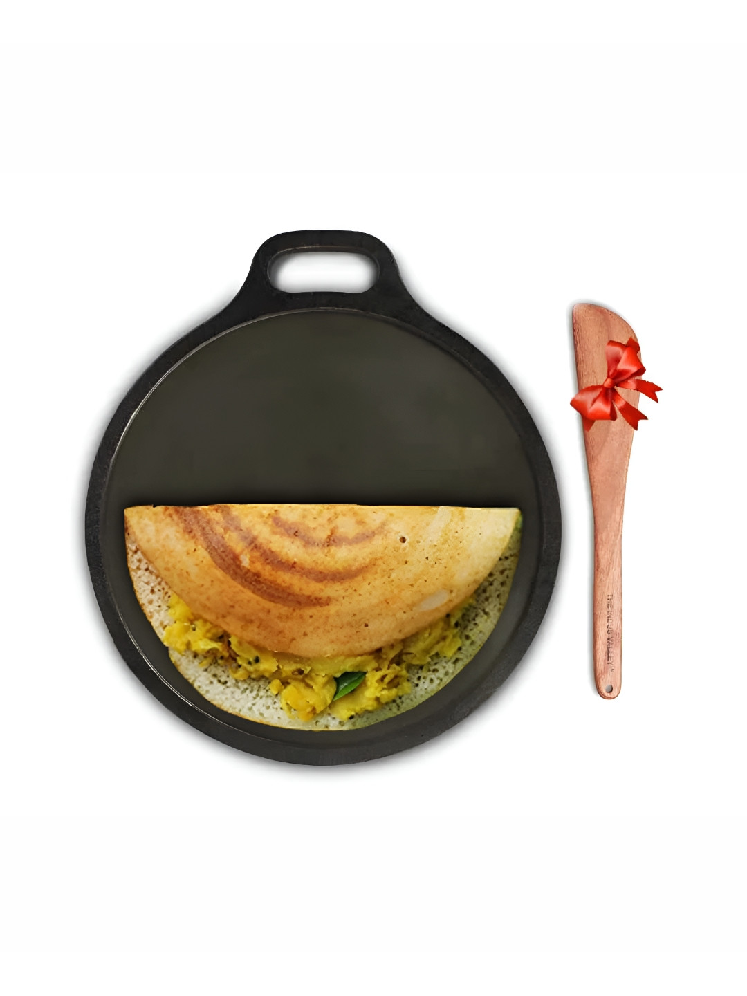 Buy The Indus Valley Black Cast Iron Induction Base Tava - Tawa for ...