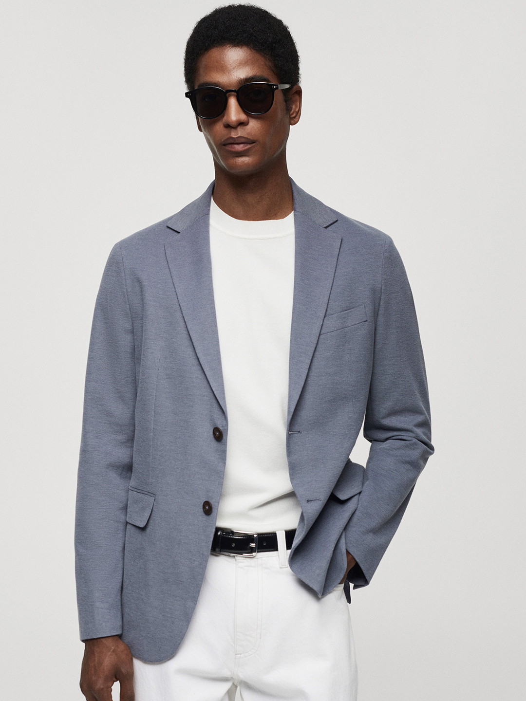 Buy MANGO MAN Structured Slim Fit Blazer - Blazers for Men 29037682 ...