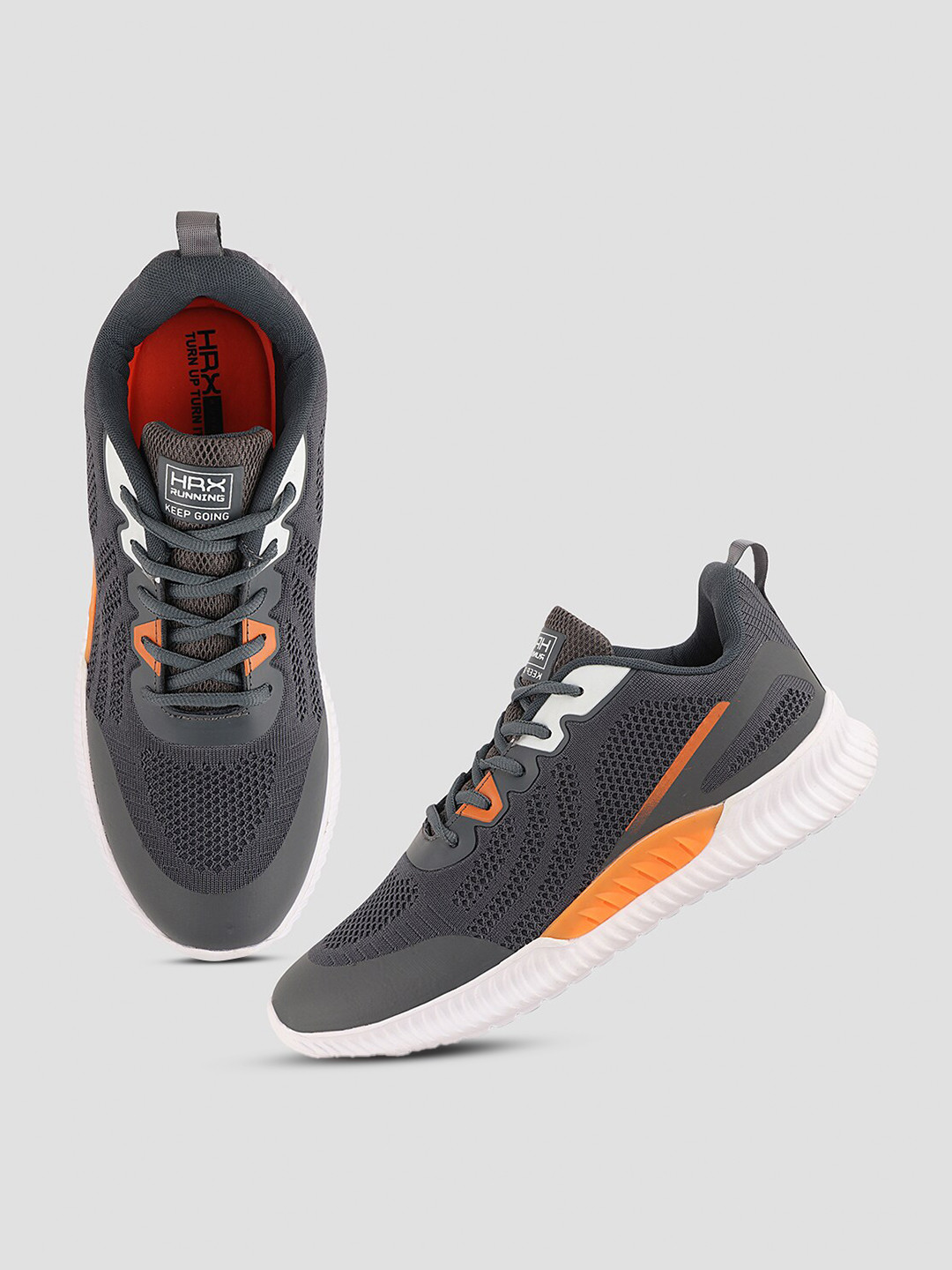 Buy HRX By Hrithik Roshan Men CANVA Grey Running Shoes - Sports Shoes ...
