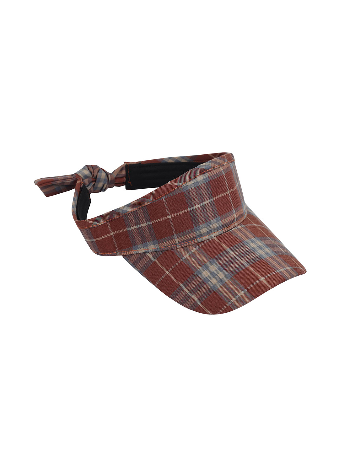 Buy FabSeasons Unisex Checked Cotton Visor Cap - Caps for Unisex ...