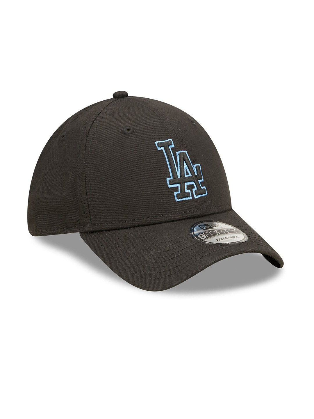 Buy New Era La Dodgers Team Outline Black 9FORTY Adjustable Cap - Caps ...