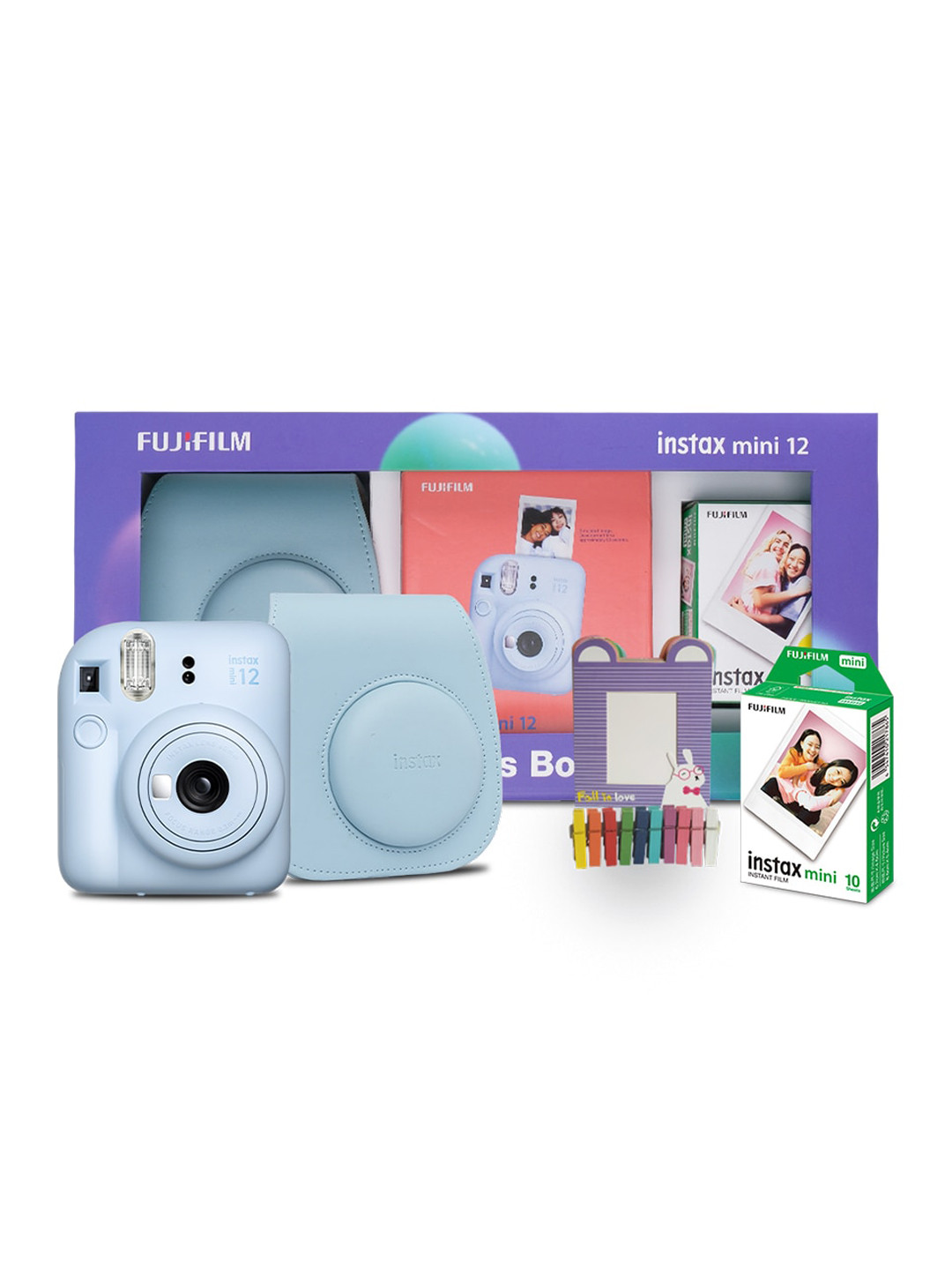 Buy FUJIFILM Blue Instax Mini 12 Moments Box With 20 Shots - Cameras ...