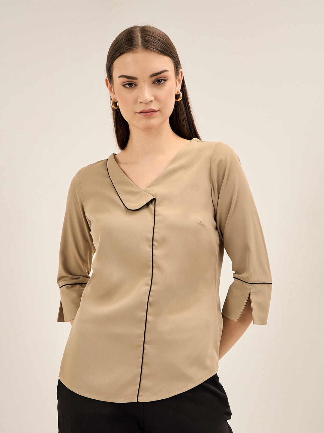 Buy SALT ATTIRE Moonbeam V Neck Opaque Top - Tops for Women 29076378 ...