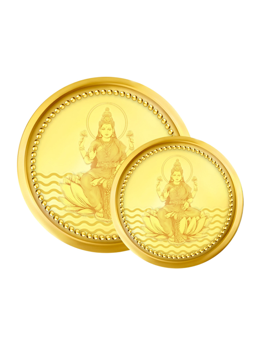 Buy BHIMA BIS Hallmark 22K 916 Purity Lakshmi Gold Coin Combo 4g+2g ...