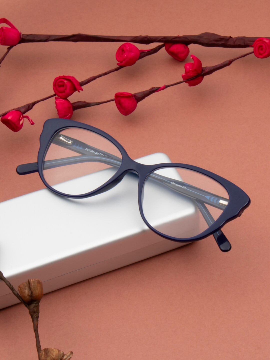 Buy Ted Smith Women 100% Acetate Full Rim Cateye Frames CLEOPATRA ...