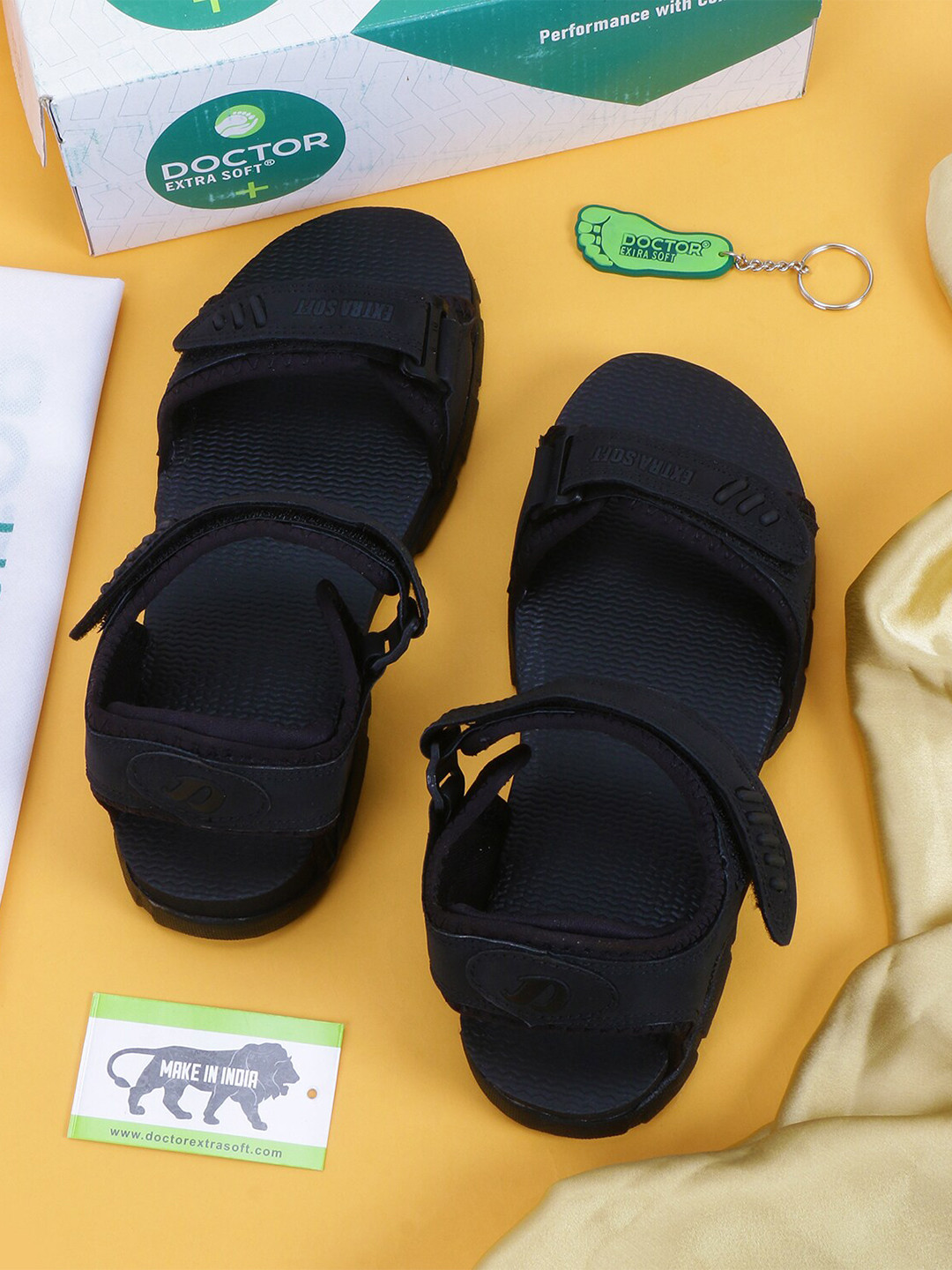 Buy DOCTOR EXTRA SOFT Men Textured Sports Sandals - Sandals for Men ...