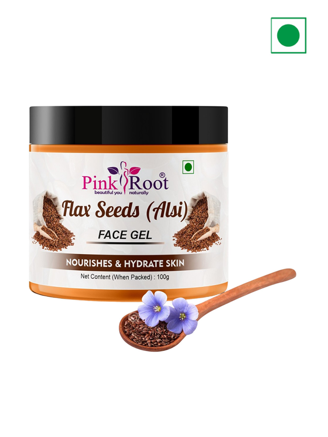 Buy Pink Root Flax Seeds (Alsi) Face Gel With Flax Seeds Oil 100g ...