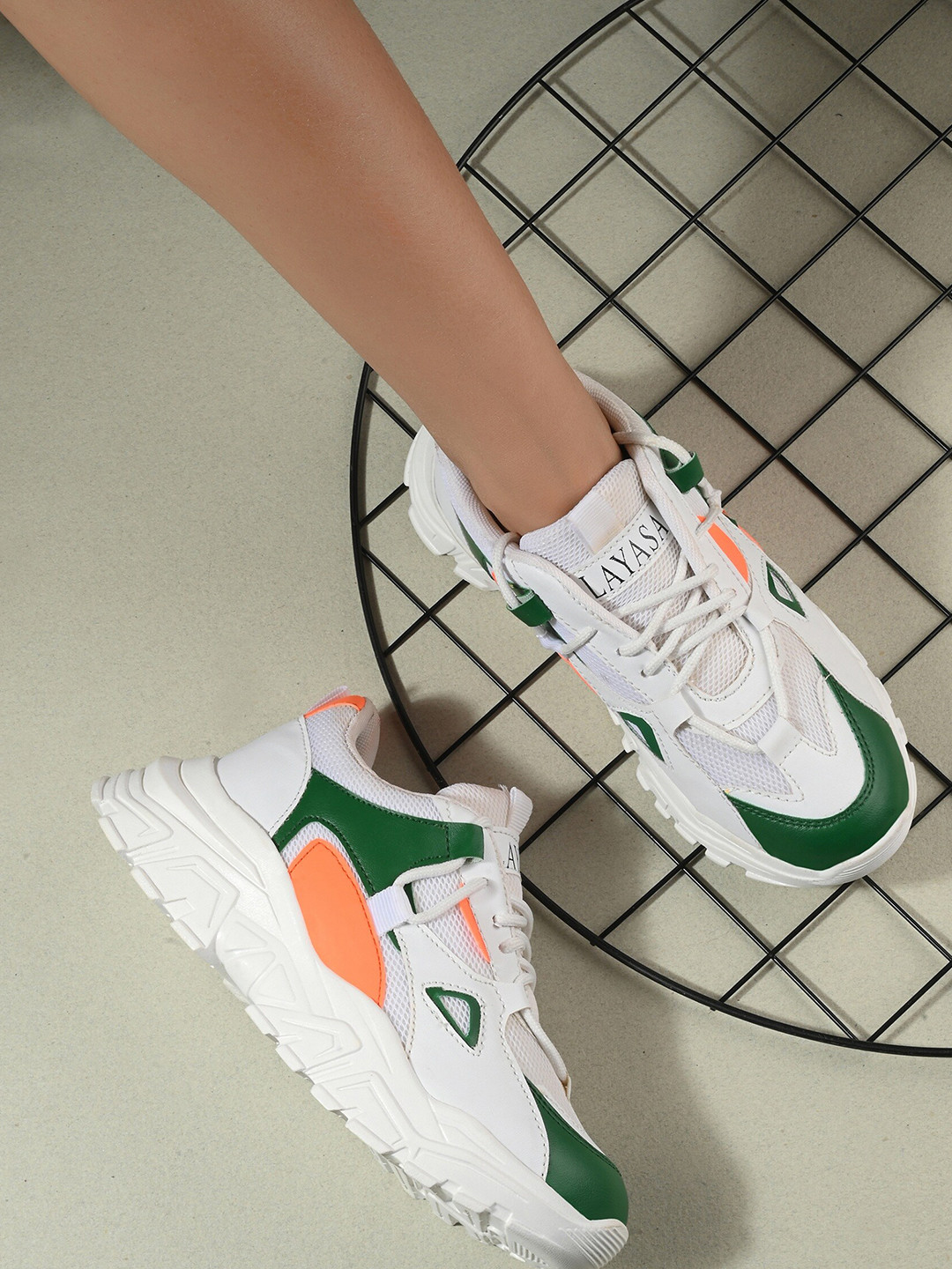 Buy Layasa Women Textured Lace Up Walking Shoes - Sports Shoes for ...