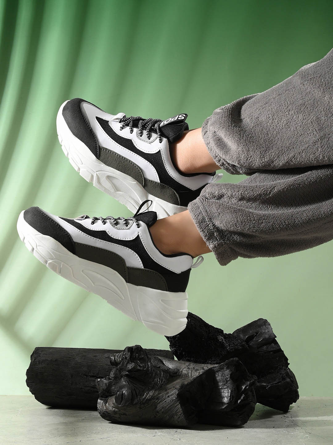 Buy Layasa Women Textured Lace Up Walking Shoes - Sports Shoes for ...