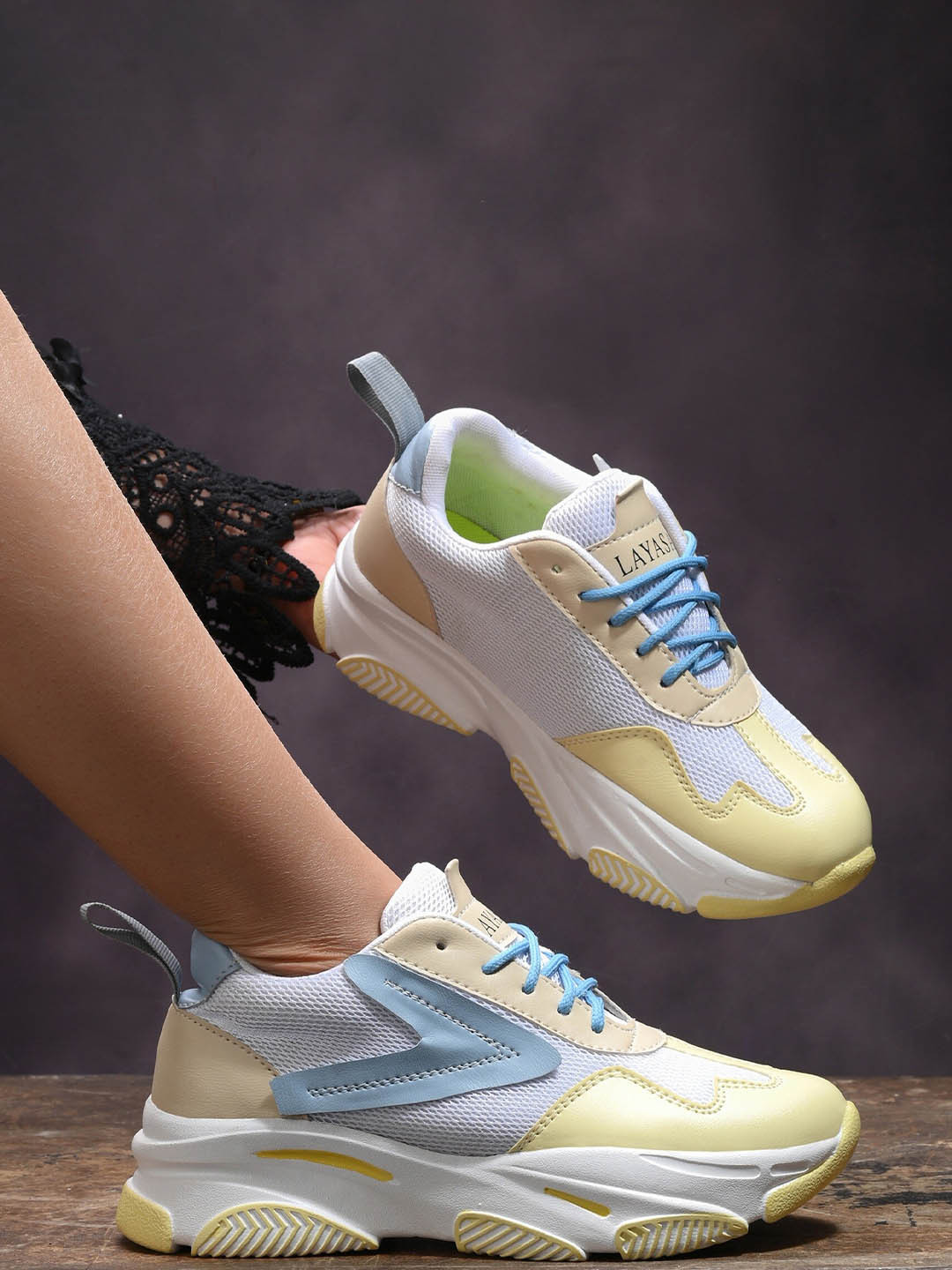 Buy Layasa Women Lace Up Walking Shoes - Sports Shoes for Women ...