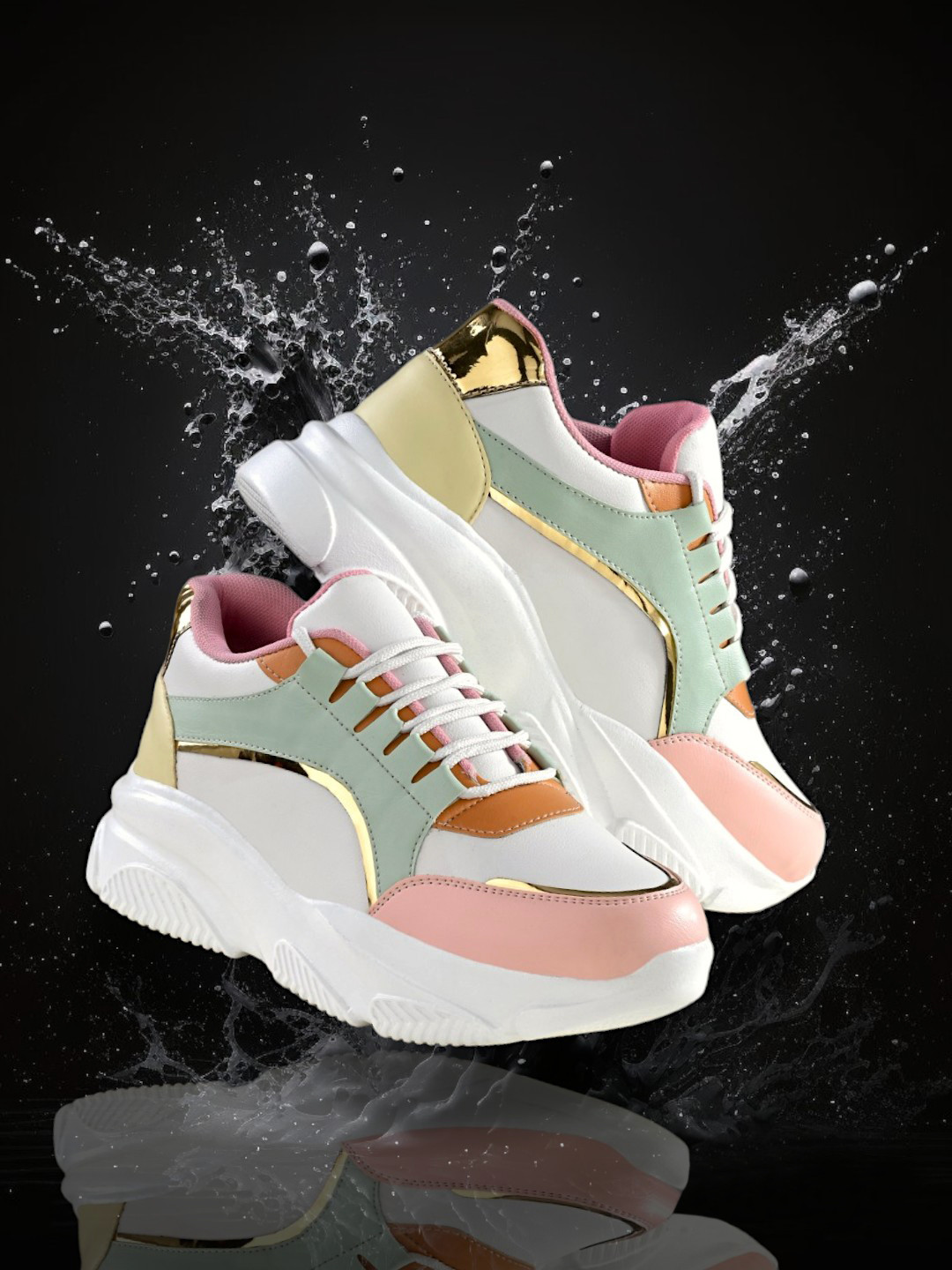 Buy Layasa Women Textured Lace Up Walking Shoes - Sports Shoes for ...