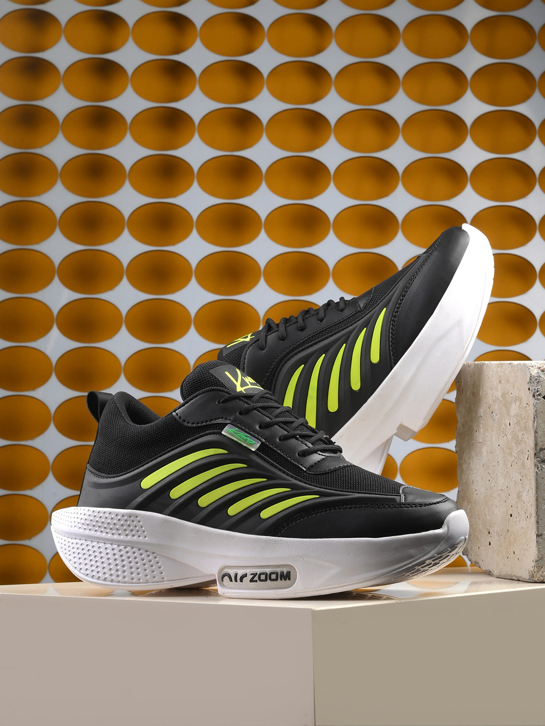 Buy Knoos Men Striped Lightweight Lace Up Mesh Sneakers - Casual Shoes ...