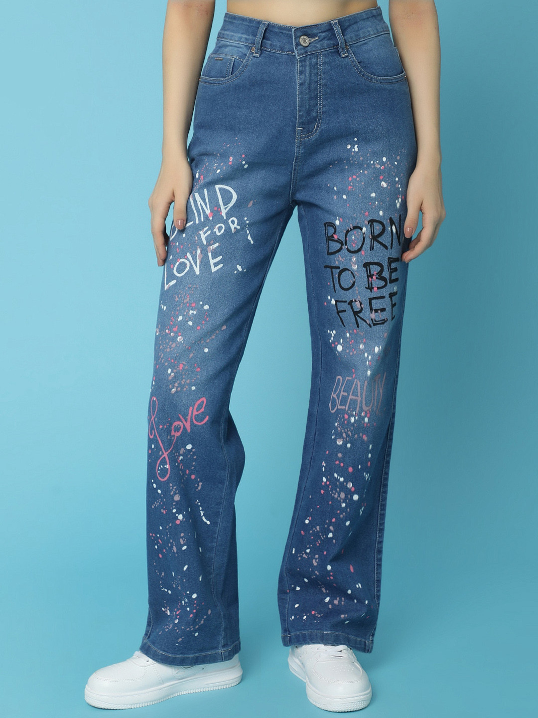 Buy V Mart Women Mid Rise High Rise Low Distress Jeans - Jeans for ...