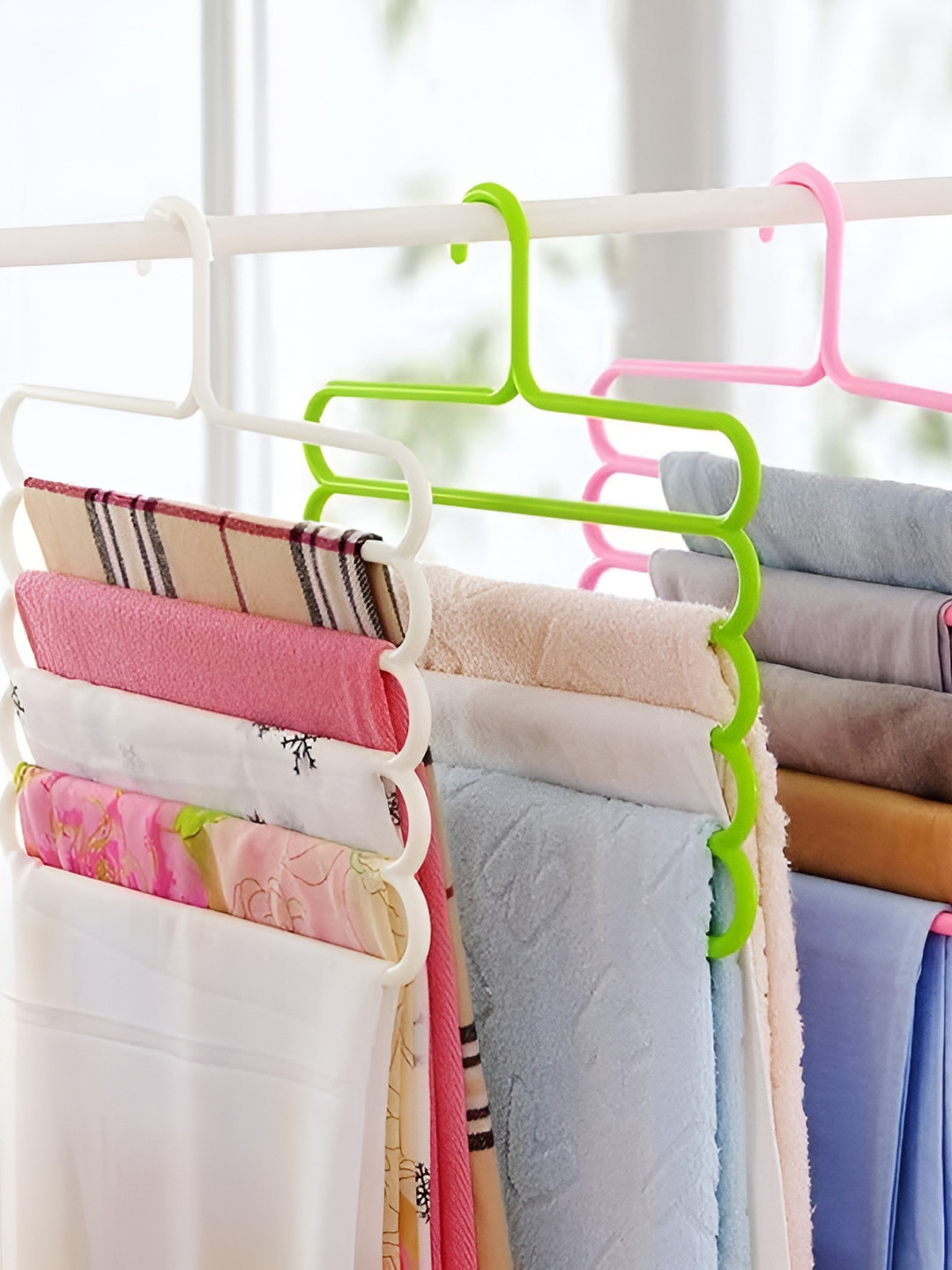 Buy REVEXO Pack Of 3 5 Tier Hanger - Hanger for Unisex 29110480 | Myntra