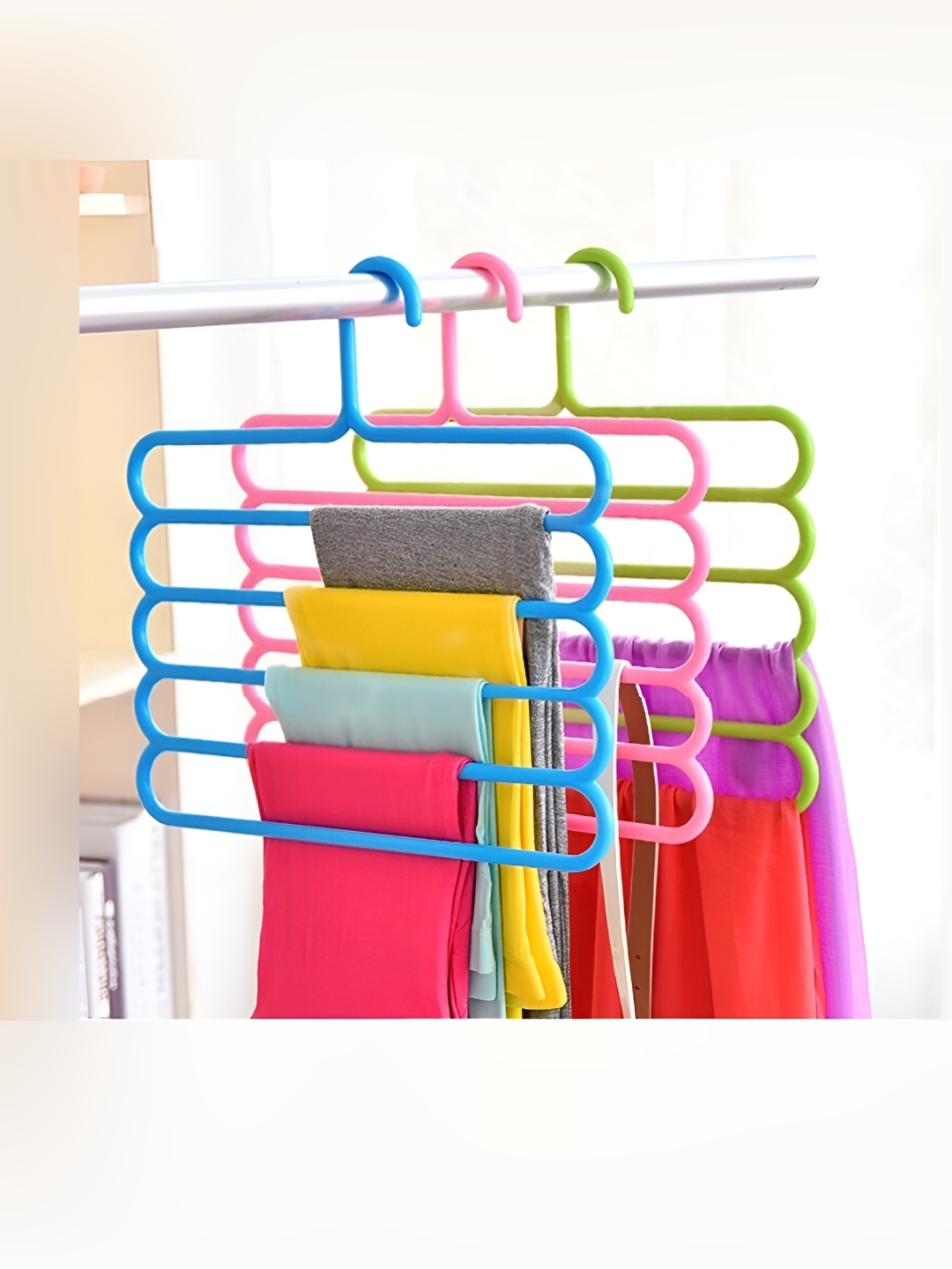 Buy REVEXO 3 Pcs Pink & Blue Hangers - Hanger for Unisex 29110482 | Myntra