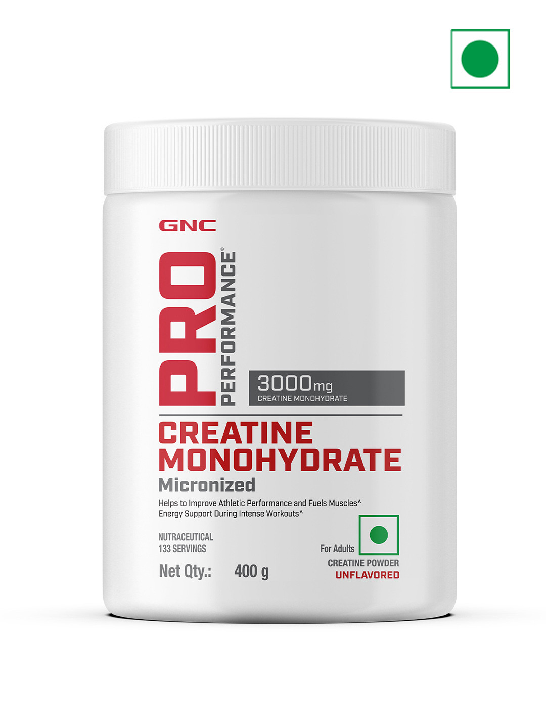 Buy GNC Creatine Monohydrate Unflavoured 400 G - Proteins for Unisex ...