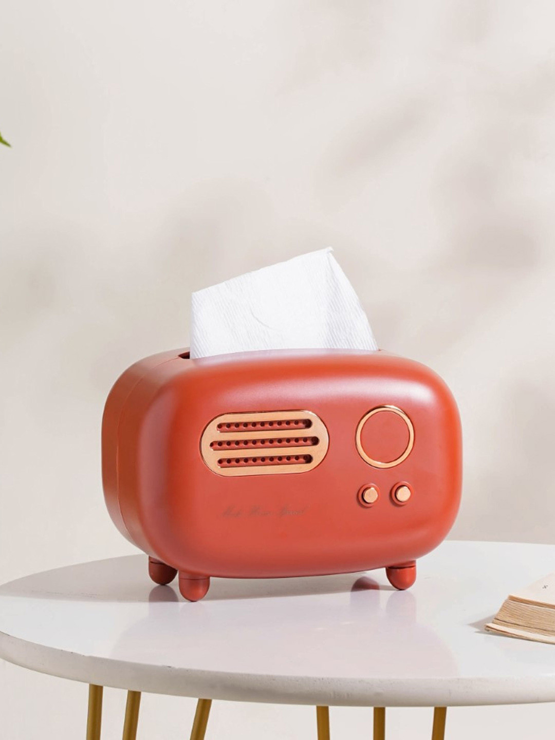 Buy Nestasia Vintage Brown & Orange Tissue Holder - Tissue Holders for ...