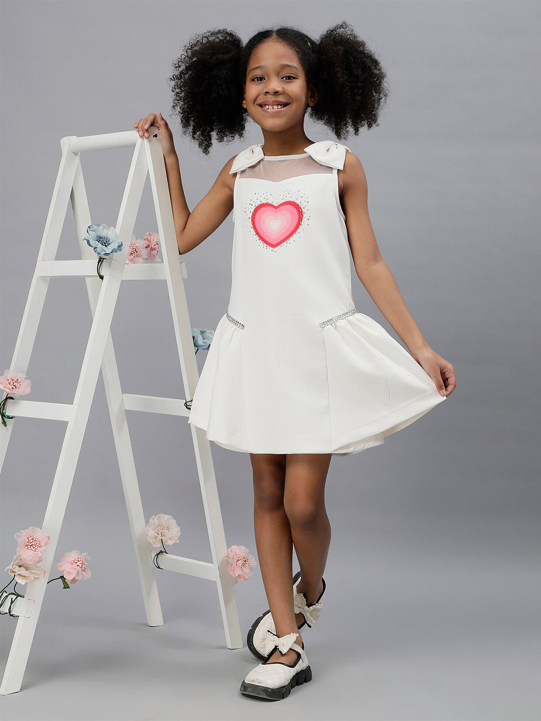 Buy One Friday Embellished Pure Cotton A Line Dress - Dresses for Girls ...