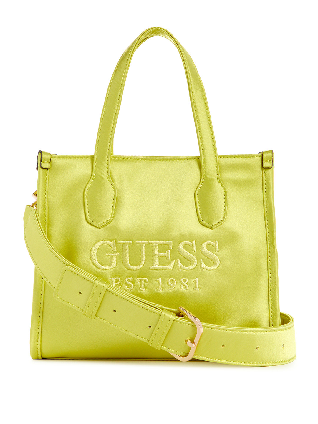 Buy GUESS Brand Logo Textured Structured Handheld Bag - Handbags for ...
