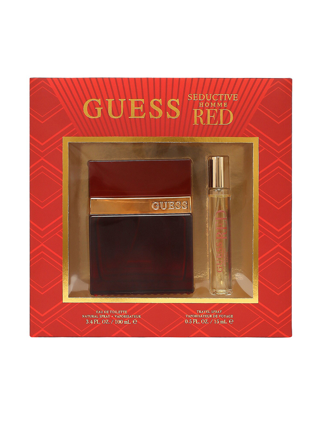 Buy GUESS Seductive Red Long Lasting Eau De Toilette Gift Set 100ml ...