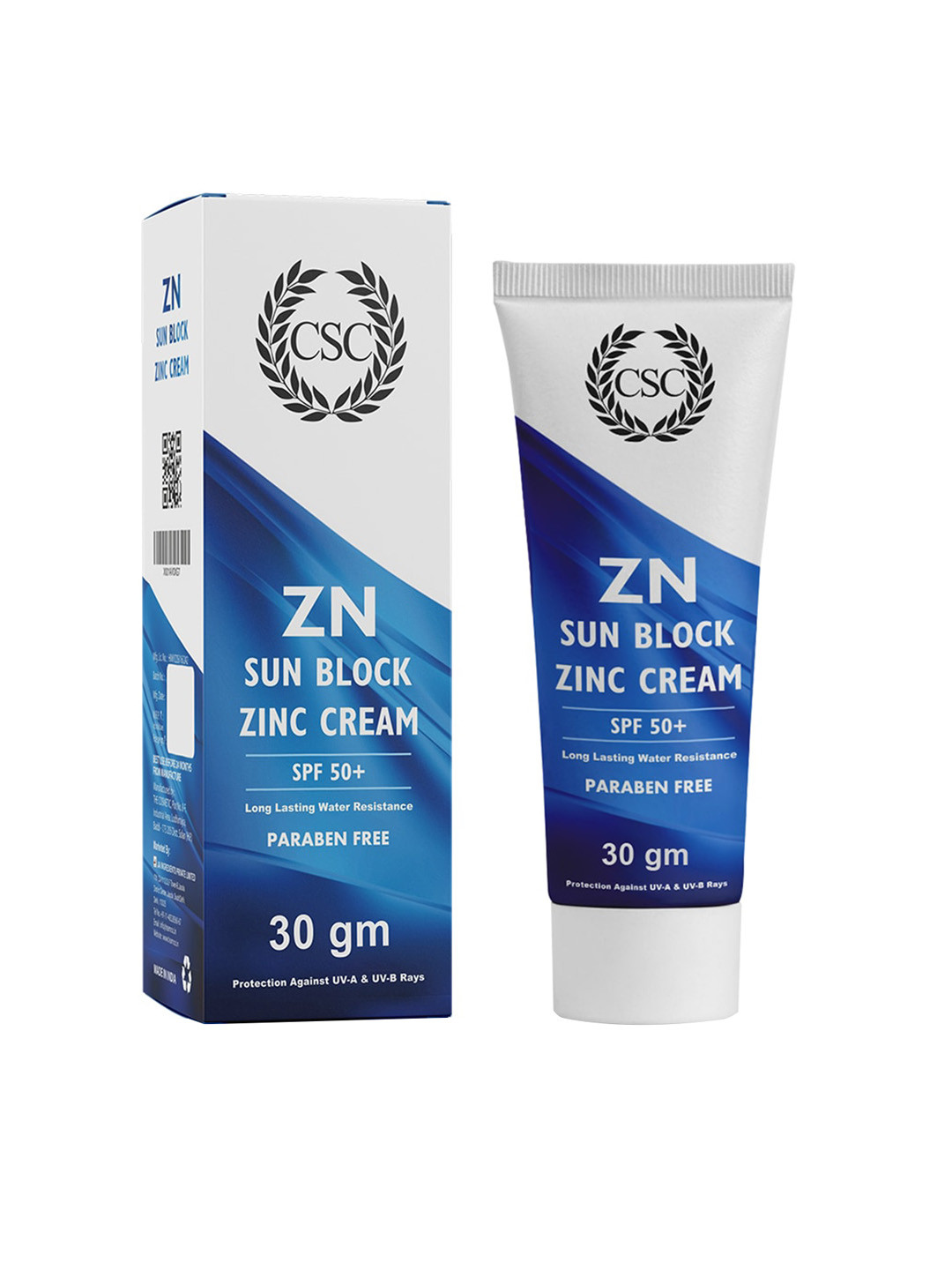 Buy CSC ZN Sunblock Zinc Oxide Cream SPF 50+ 30g - Face Sunscreen for ...