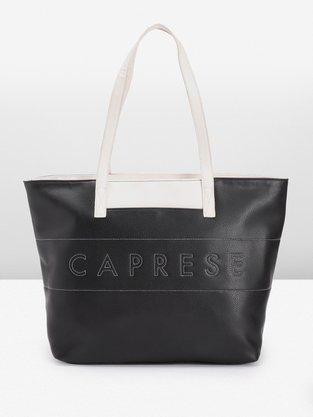 Buy Caprese Narni Brand Logo Thread Detail Textured Shoulder Bag ...
