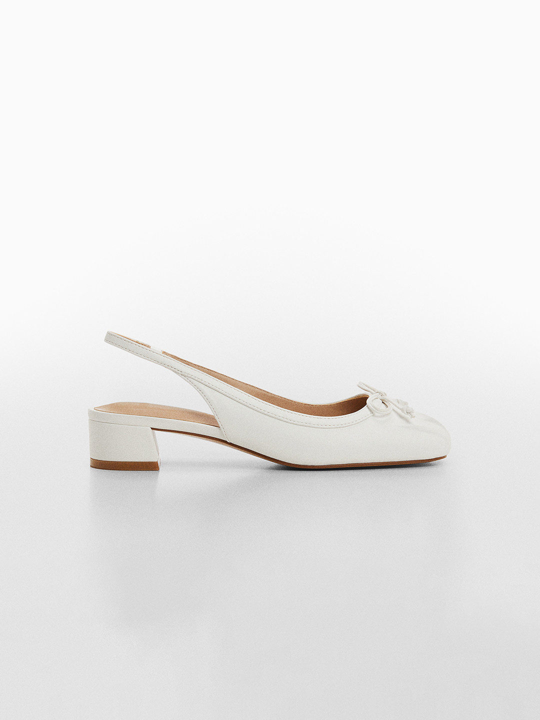 Buy MANGO Block Heel Mules With Bow Detail - Heels for Women 29135986 ...