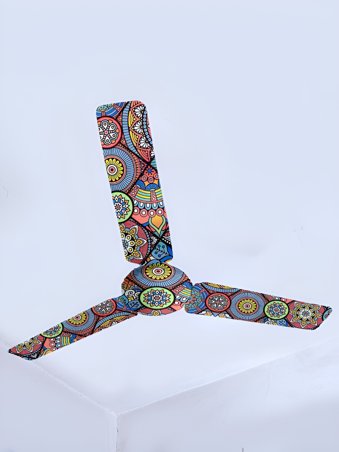 Buy Cortina Pink & Blue Printed Stretchable Ceiling Fan Blade Cover ...