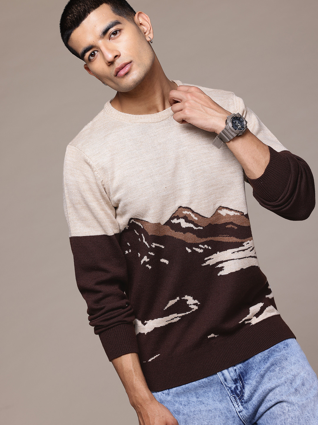 Buy The Roadster Lifestyle Co. Graphic Design Pullover - Sweaters for ...