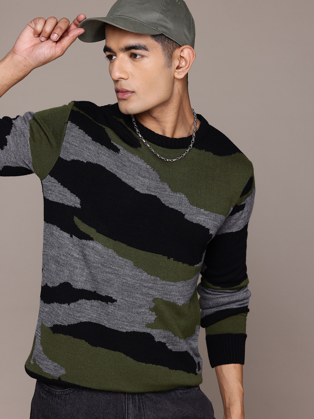 Buy The Roadster Lifestyle Co. Abstract Design Acrylic Pullover ...