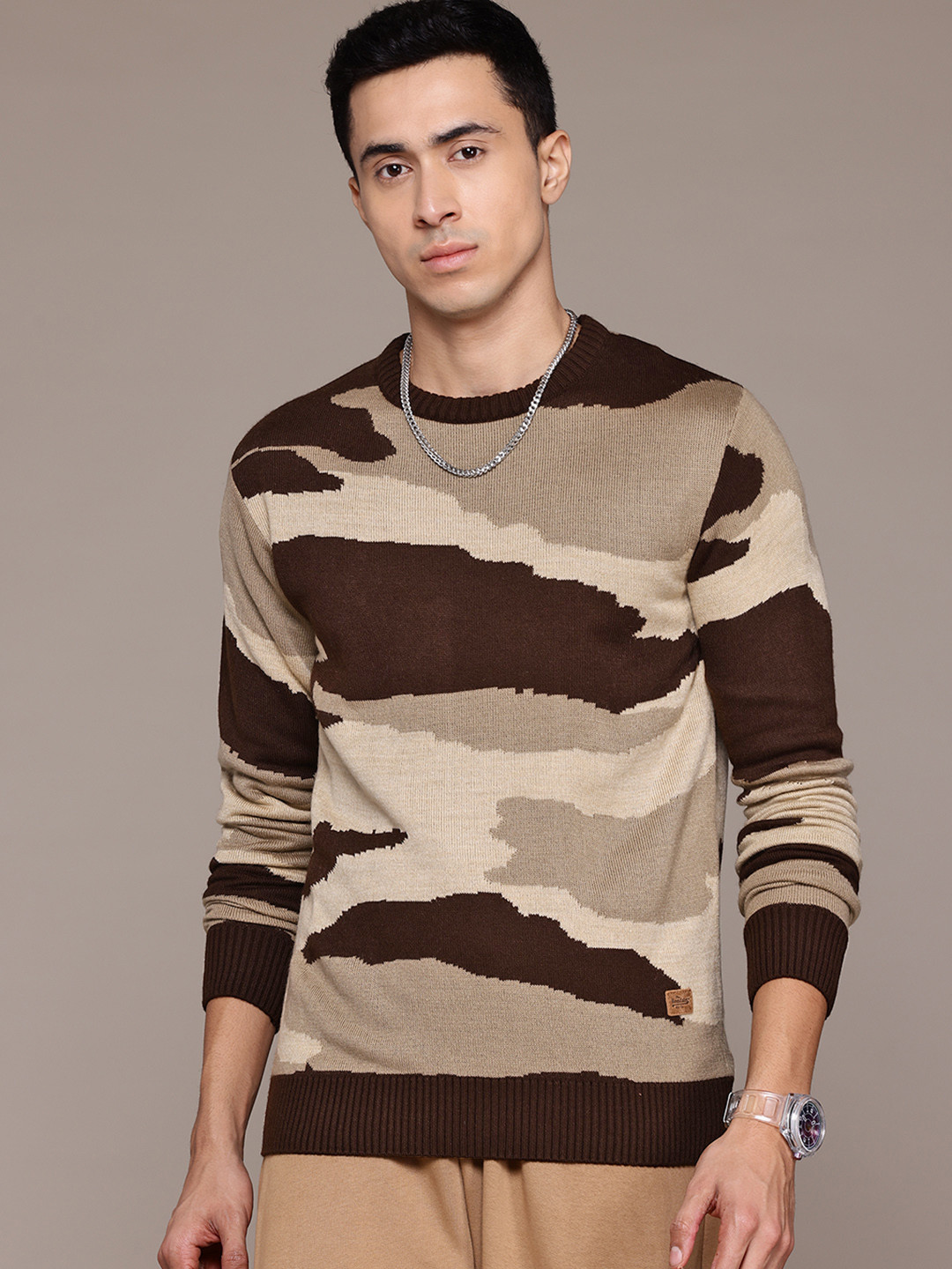 Buy The Roadster Lifestyle Co. Abstract Design Acrylic Pullover ...