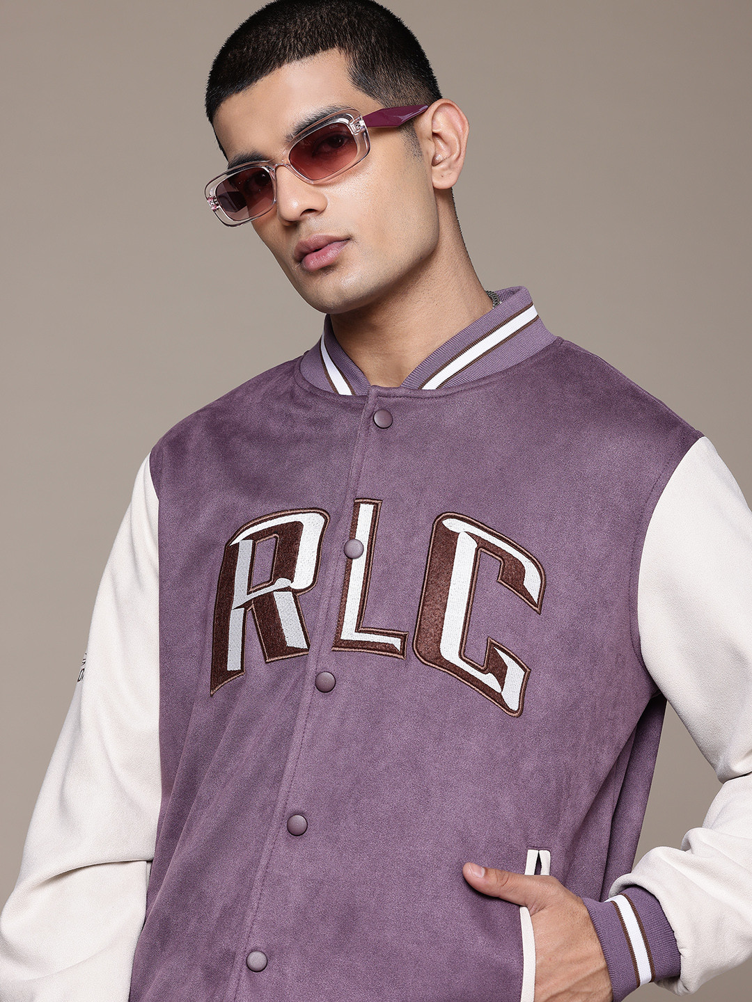 Buy The Roadster Lifestyle Co. Embroidered Varsity Jacket - Jackets for ...