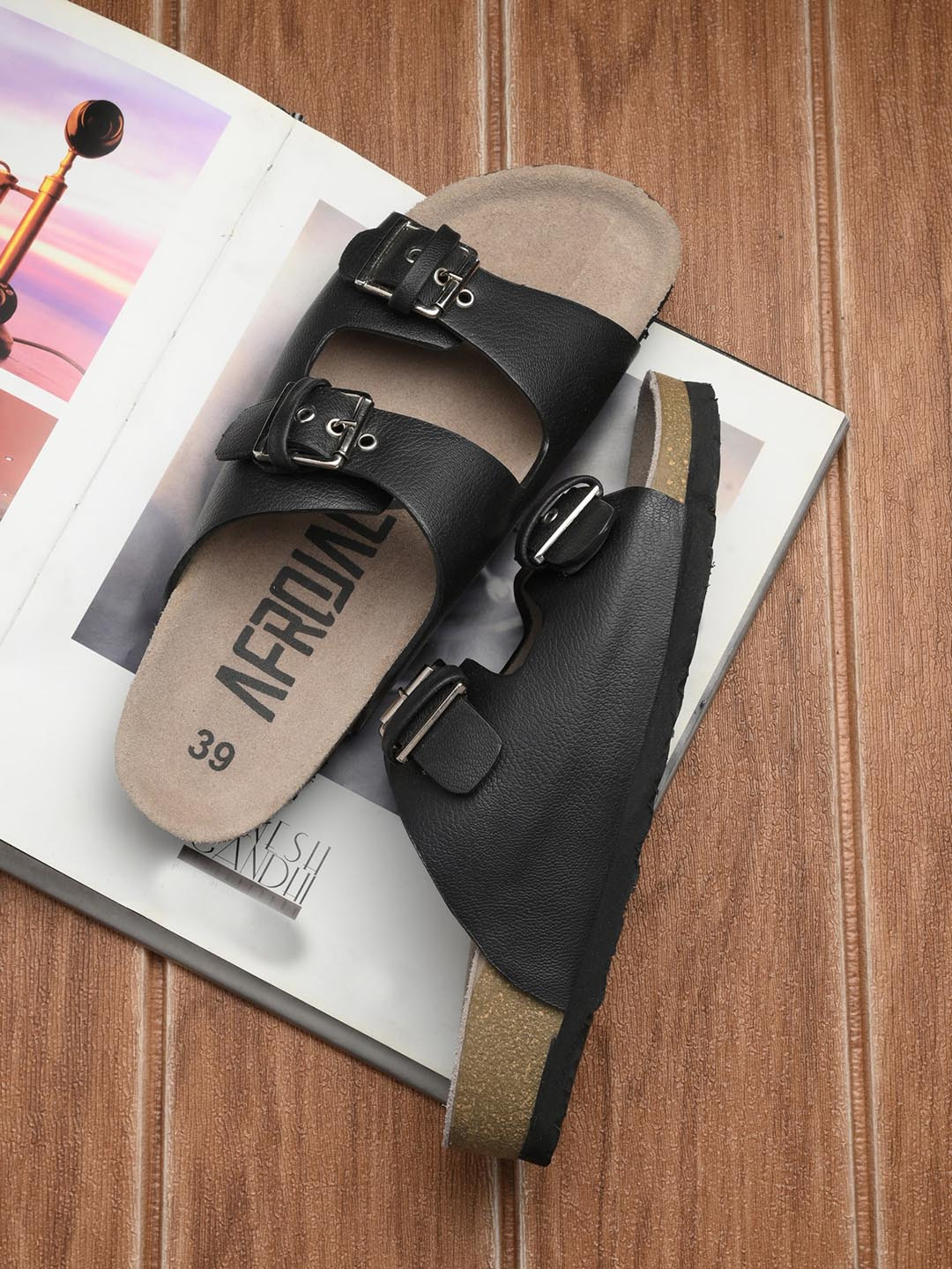 Buy AfroJack Women Leather Open Toe Flats - Flats for Women 29151110 ...