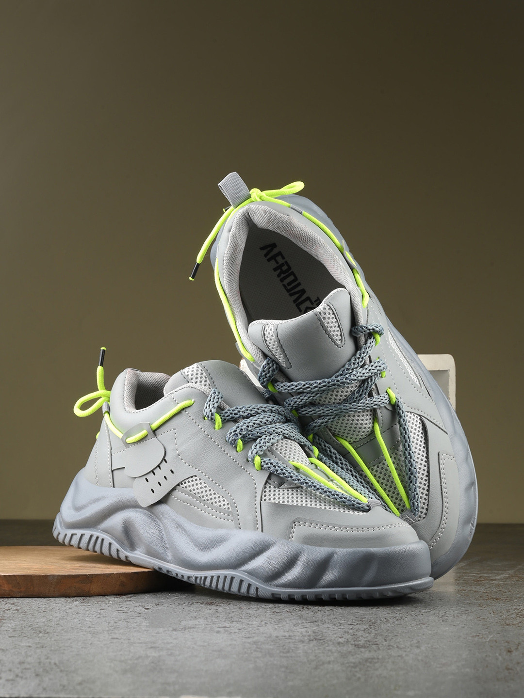 Buy AfroJack Men Textured Lace Up Sneakers - Casual Shoes for Men ...