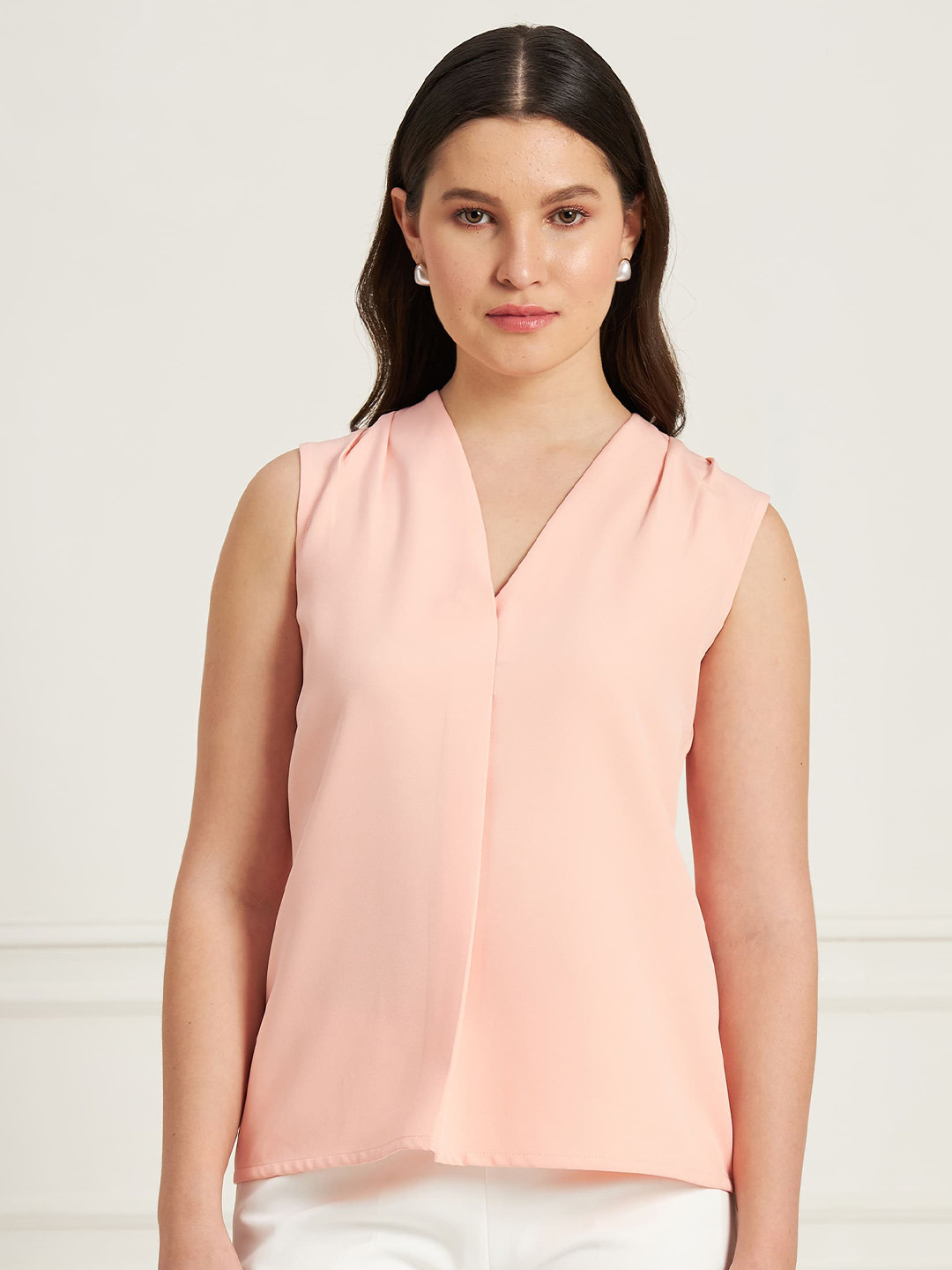 Buy SALT ATTIRE V Neck Sleeveless Casual Top - Tops for Women 29155934 ...