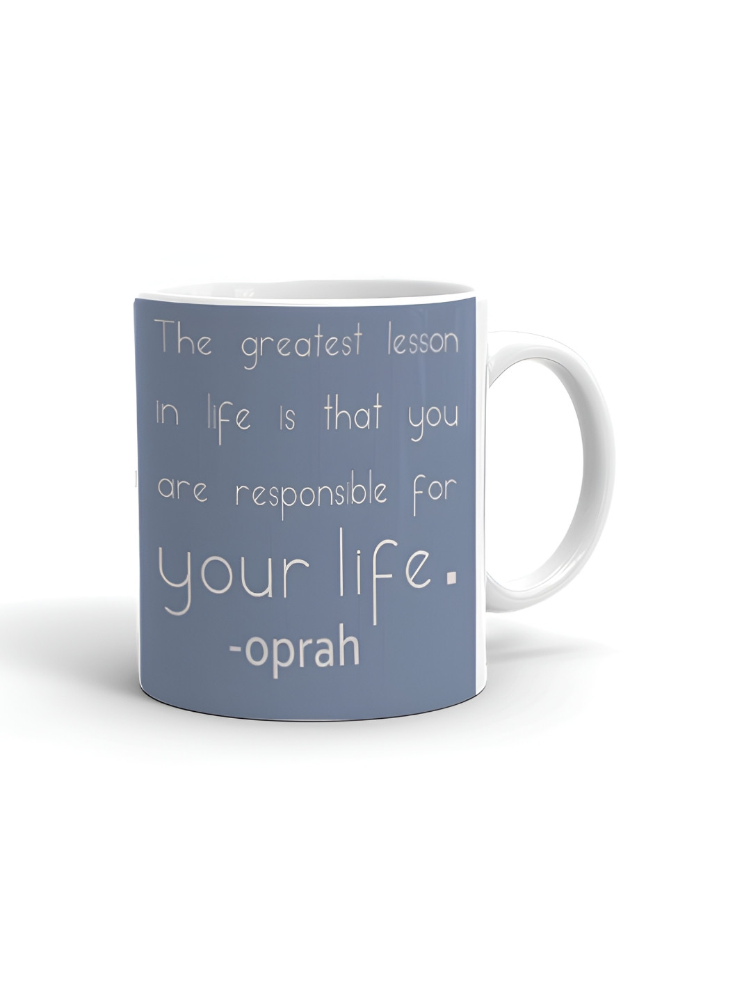 Buy Khakee White & Grey Text Or Slogans Printed Ceramic Glossy Mug 325 ...