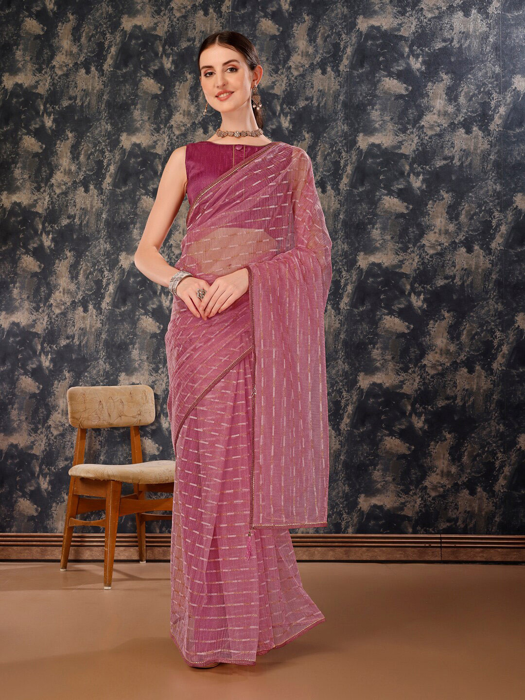 Buy KALINI Embellished Pure Chiffon Saree - Sarees for Women 29166022 ...