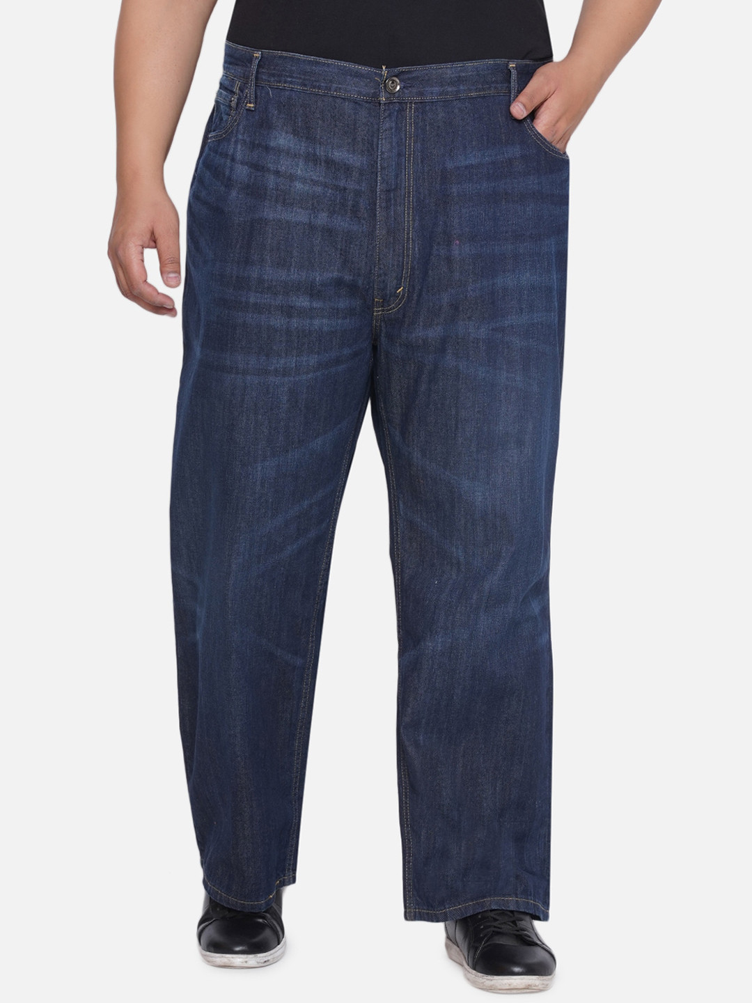 Buy Santonio Men PLus Size Clean Look Mid Rise Stretchable Jeans ...